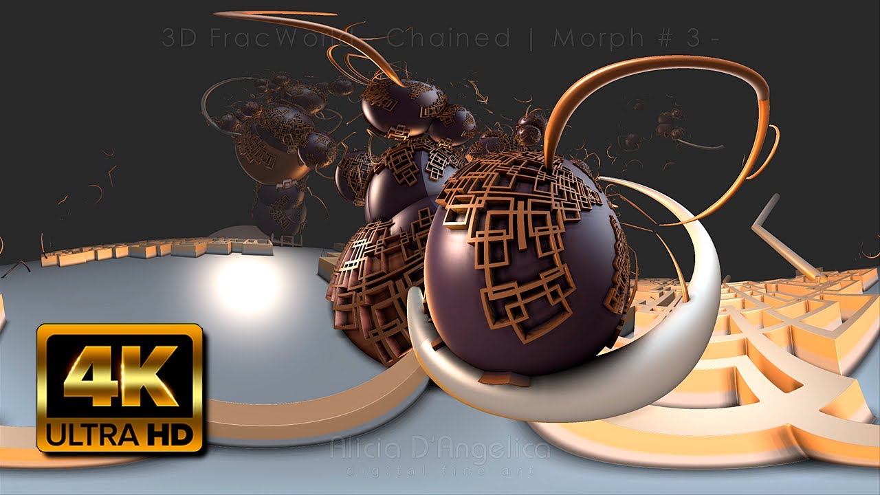 3D FRACTAL ANIMATION: "CHAINED | MORPH # 3" - 4K - (3D FracWorld Series) - YouTube