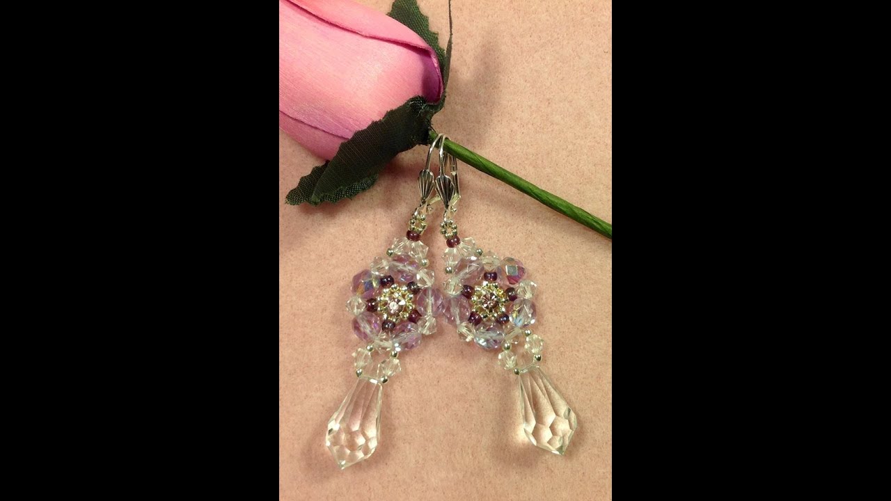 Crystal Drop Earrings Tutorial - YouTube