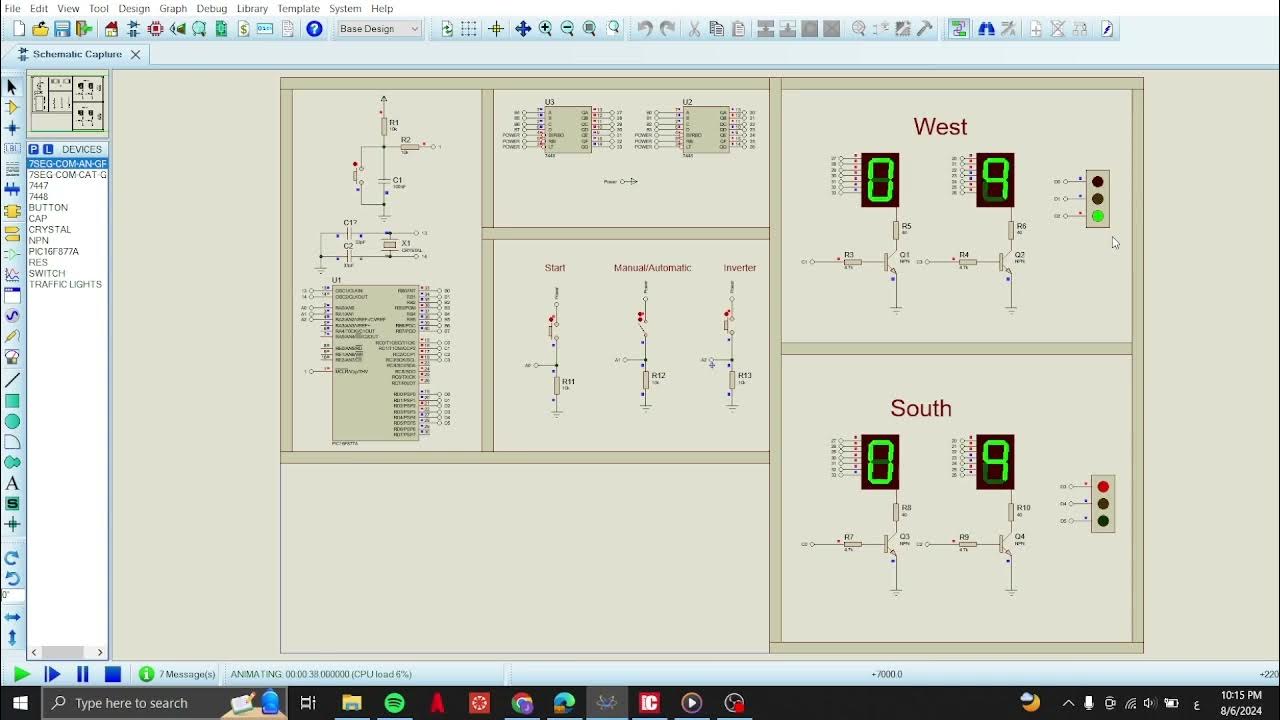 Traffic light Project Using PIC16f877A - YouTube