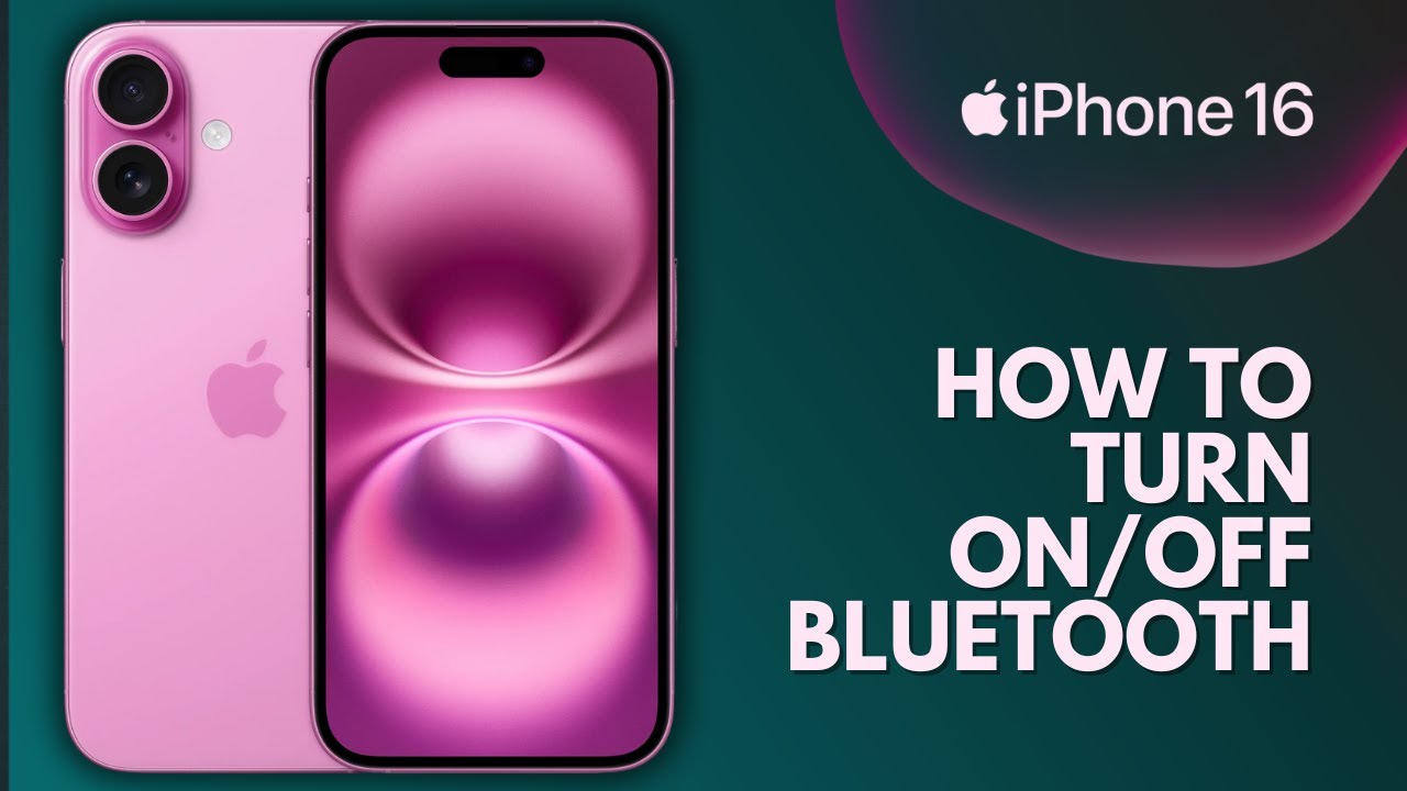 How to Turn On/Off Bluetooth on iPhone 16 - YouTube