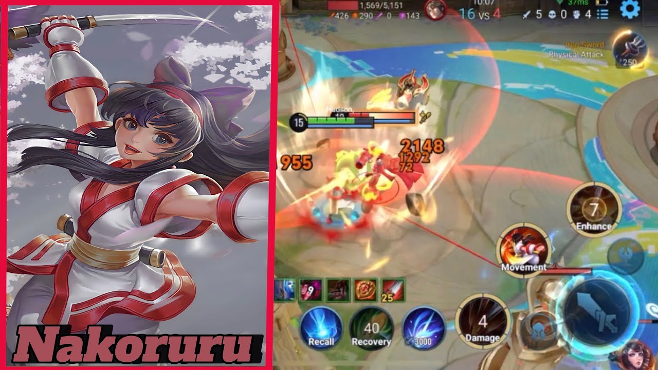 HOK - Nakoruru | 1 Hits Build | Fast Rotation ? - YouTube