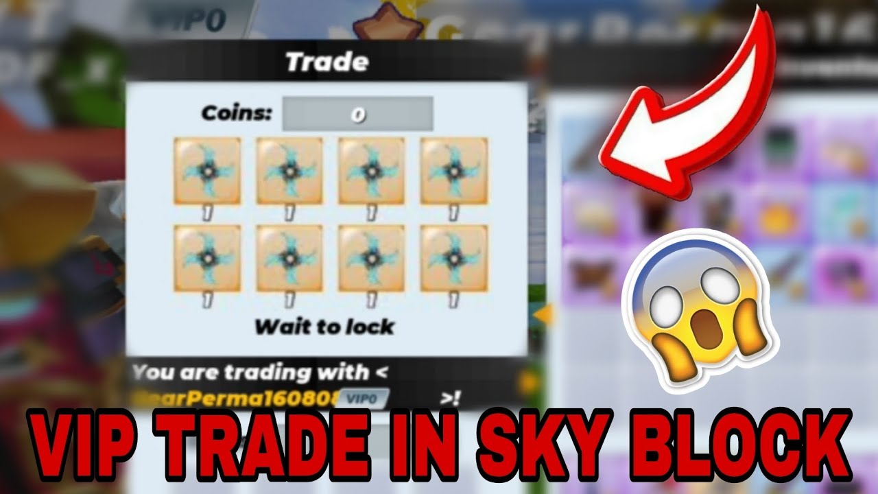 The best VIP trade in sky block blockman go🤯😯 - YouTube