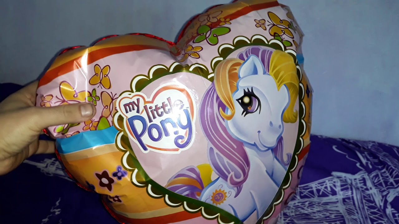 My little pony helium mylar balloon deflating - YouTube