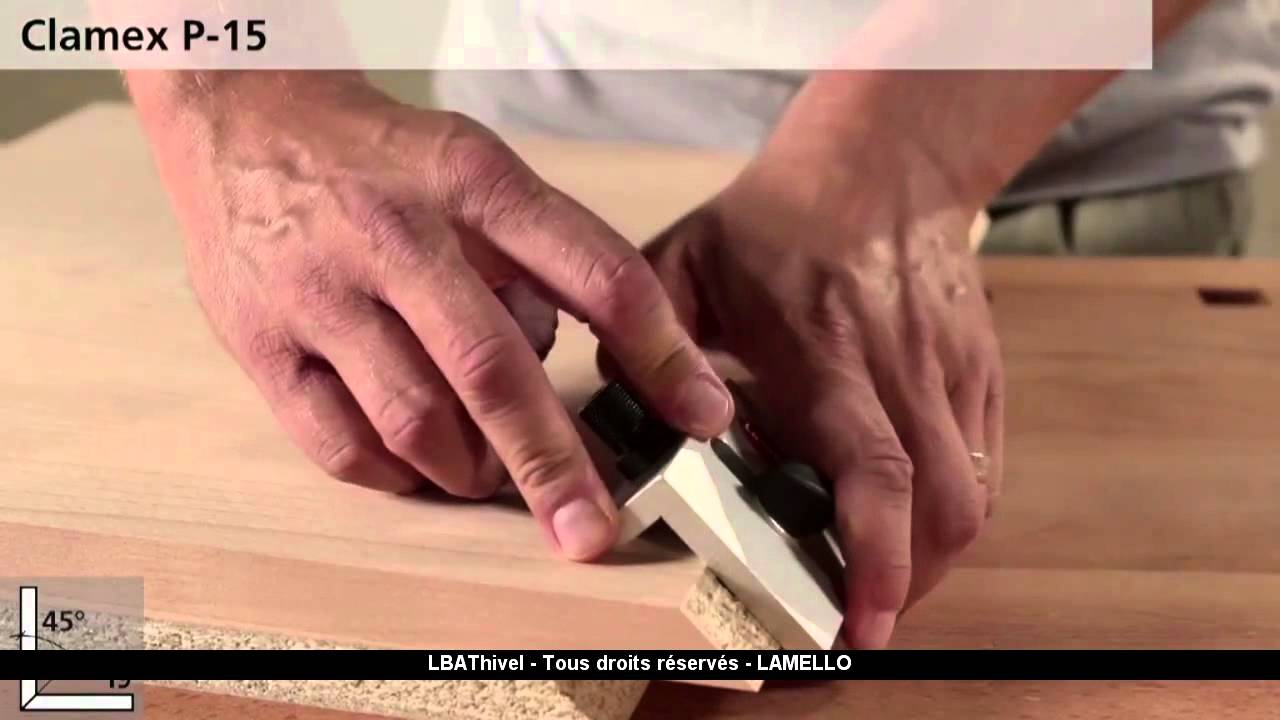Lamello : Clamex P-15 assemblage à 45° - YouTube