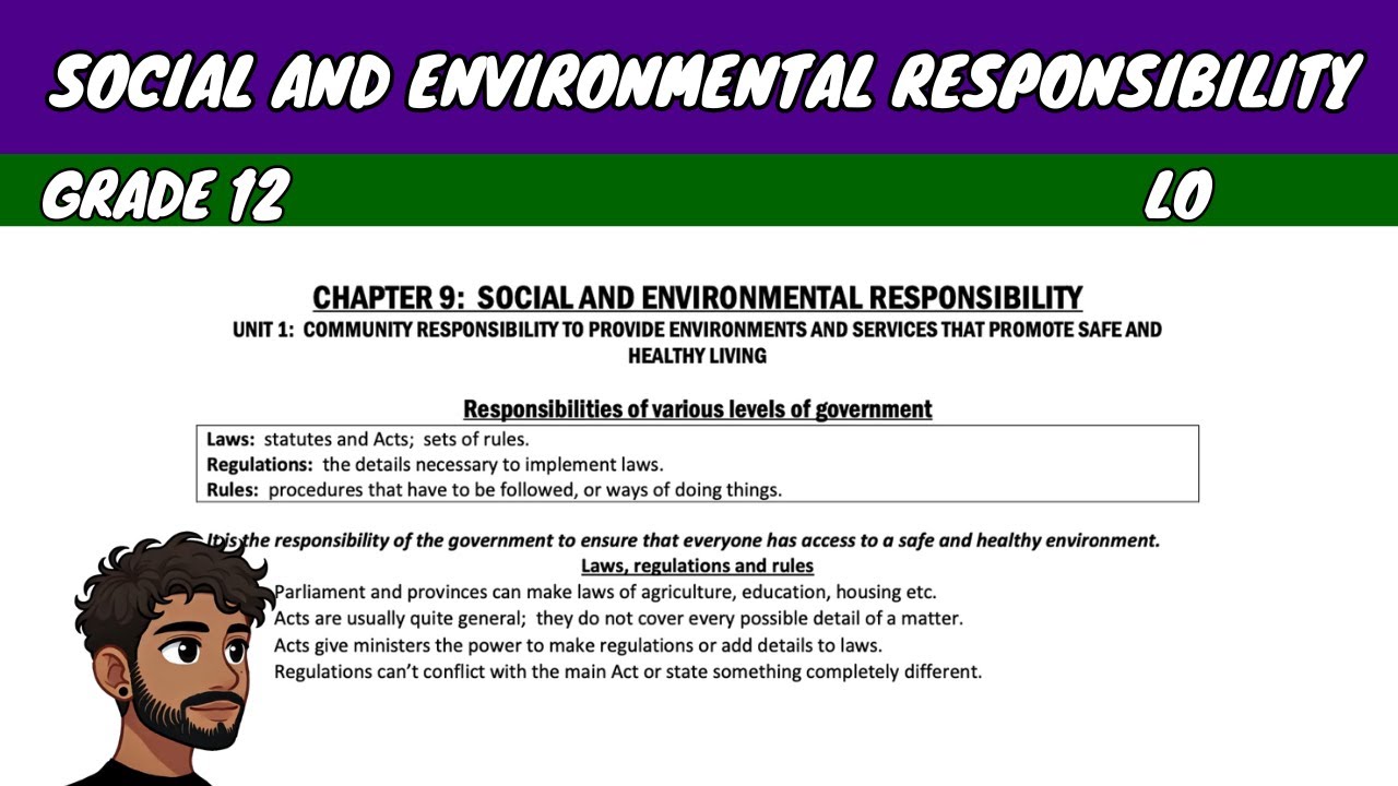 Social and Environmental Responsibility | Grade 12 LO - YouTube