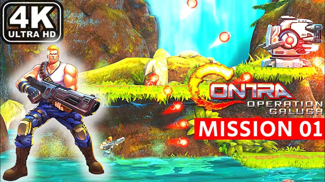 Contra Operation Galuga Mission 01 Jungle Full Gameplay Walkthrough 4K ...