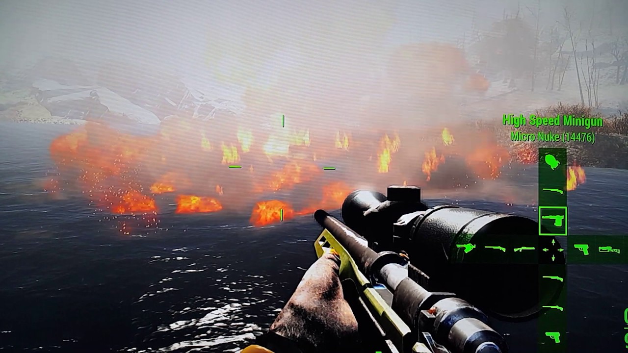 Fallout 4 mods nuke bullets! - YouTube