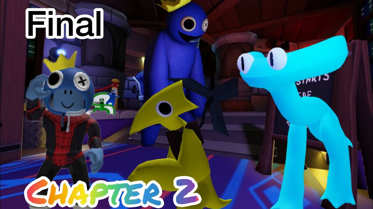 Jugando rainbow friends chapter 2 noche final 🎮🌈👑 - YouTube