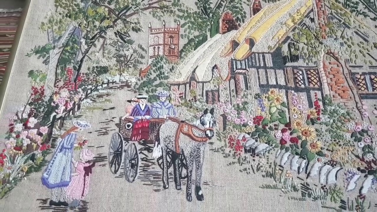 English embroidery is storytelling with needle and thread - YouTube