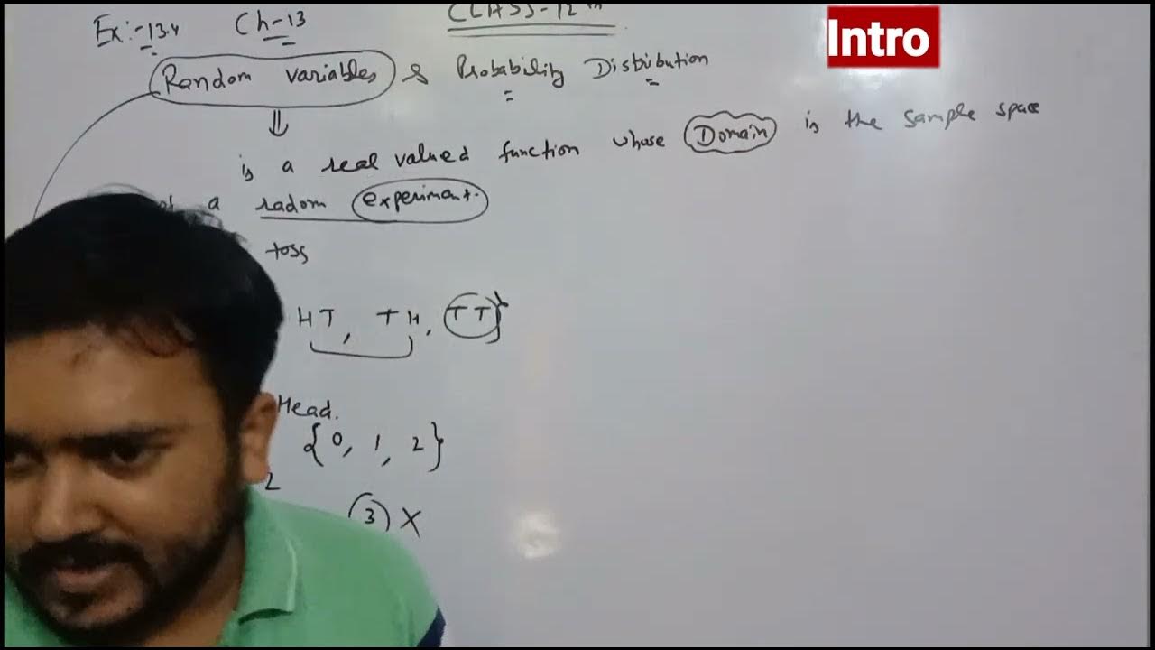 Random Variable and Probability Distribution, Intro//Ex:-13.4 Ch-13 Maths//Class-12th CBSE board ...