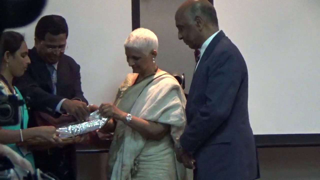 Smt Gullapalli Pratibha Rao and Dr Gullapalli N Rao, releasing the ...