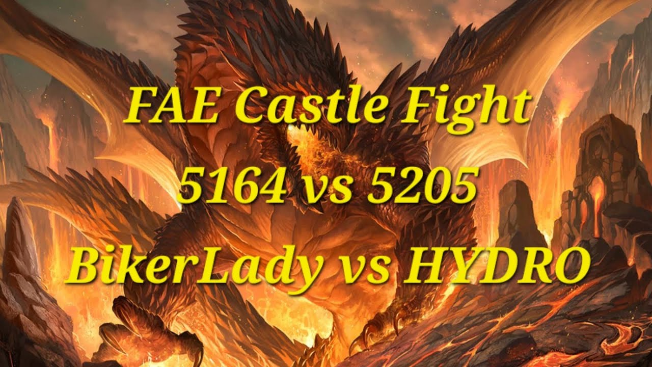 King of Avalon FAE Castle Fight | BikerLady vs Hydro | 5164 vs 5205 ...