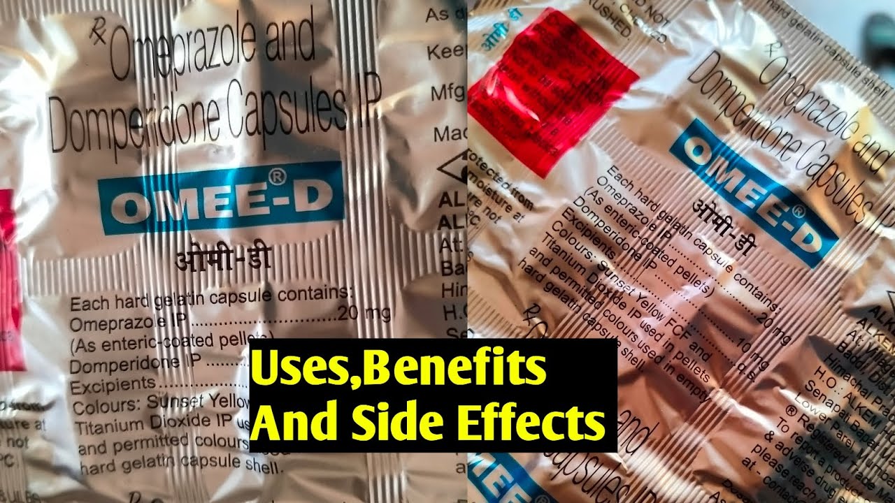 OMEE-D// Omeprazole and Domperidone Capsules Uses,Benefits And Side ...