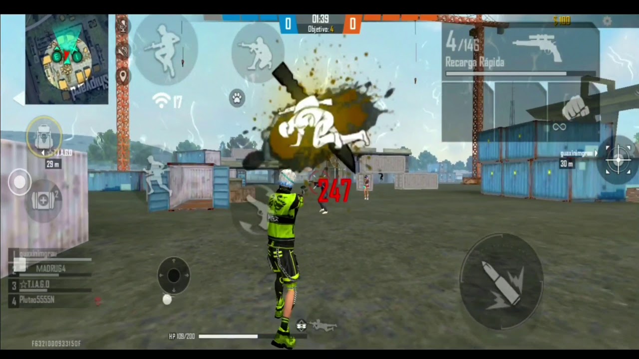 Guns Shot 🎯📲 Free Fire Highlights 🇧🇷 - YouTube