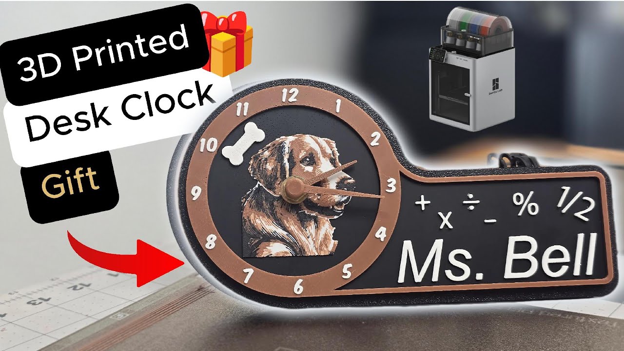 Customizing a 3D Printed Clock | Perfect Personalized Gift Idea! - YouTube