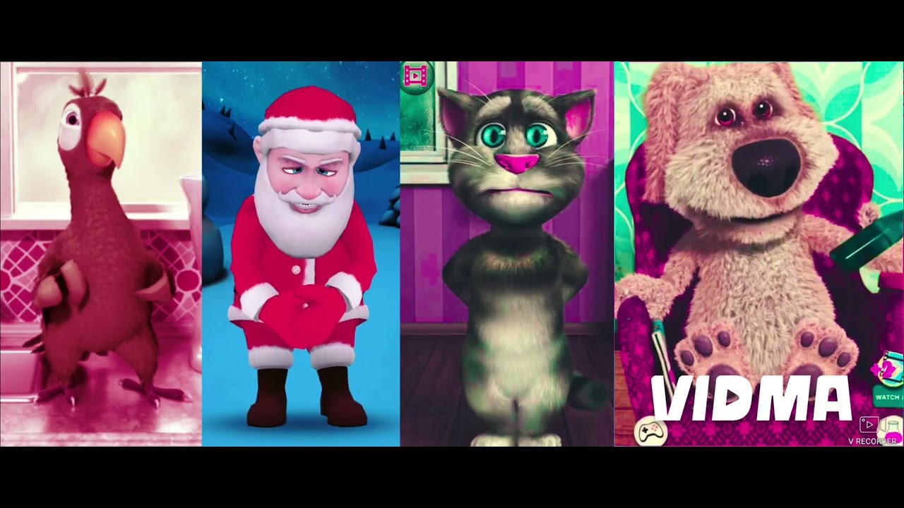 Talking Pierre vs talking Santa Claus vs Talking Tom cat 2 vs talking ...