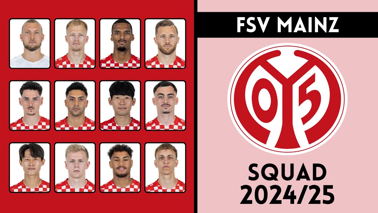 1. FSV Mainz 05 Squad For Season 2024/25 | FSV Mainz | Roster Insight ...