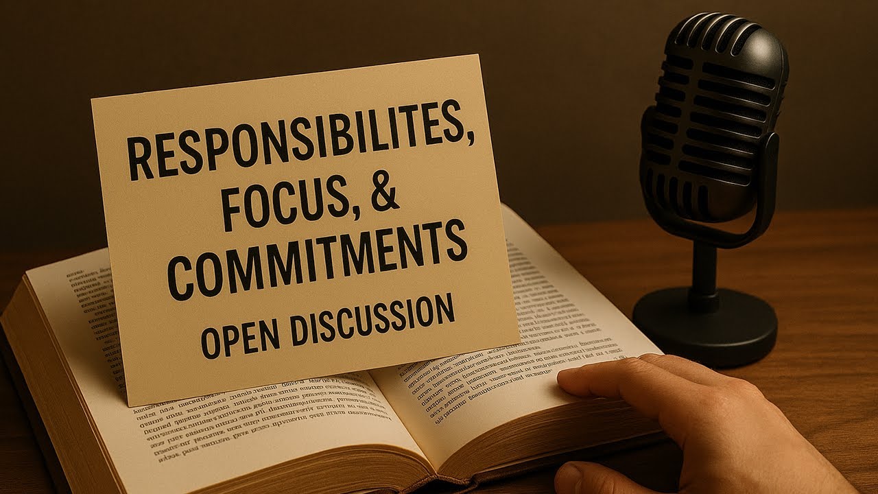 ATR006: Responsibilities, Focus, & Commitments - Open Discussion - YouTube