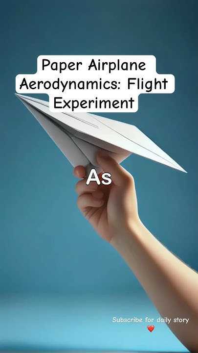 Paper Airplane Aerodynamics: Flight Experiment #aerodynamics - YouTube