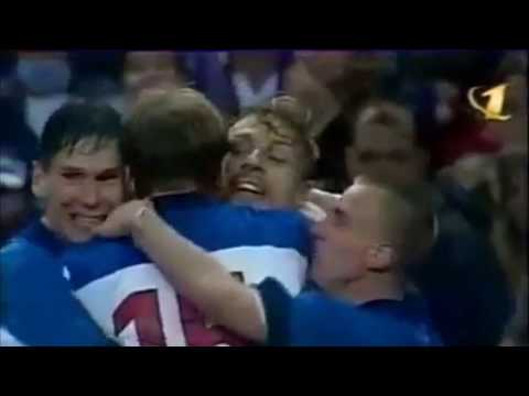 Франция-Россия 2:3  полный обзор отборочного матча EURO-2000