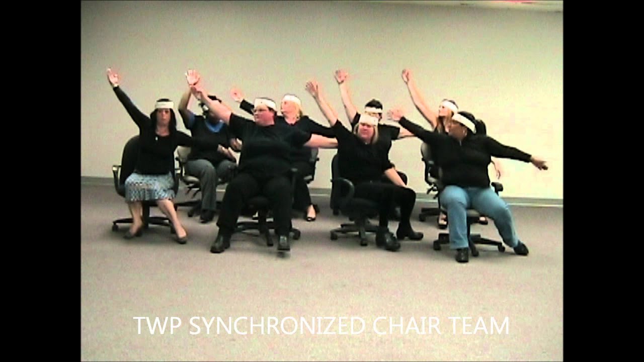 TWP United Way "Whole-lympics" Synchronized Chair Dancing - YouTube