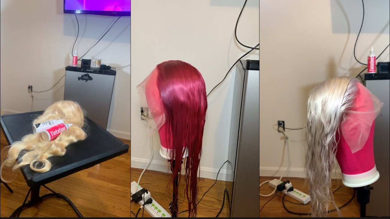 WATCH AND LEARN Dying My Wig Pink😌 - YouTube