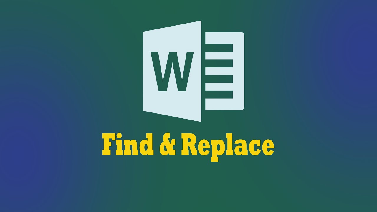 Find and Replace | Ms word - YouTube