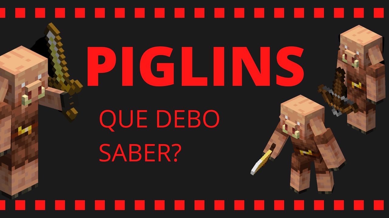 PIGLINS en Minecraft -curiosidades de LOS PIGLINS - TODO lo que tienes ...