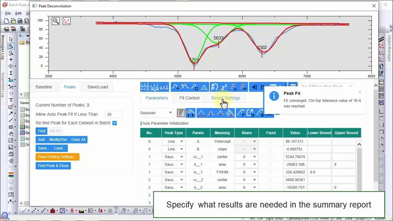 How to Do Batch Peak Fitting from a Graph - YouTube