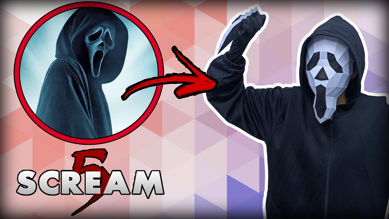 🔪Como fazer a MÁSCARA DO PÂNICO (GHOSTFACE) de PÂNICO 5 - DIY ...