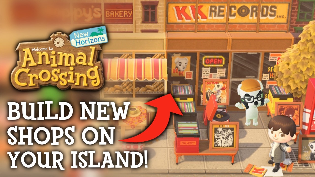 How to Build NEW SHOPS on Your Island - Animal Crossing New Horizons ...
