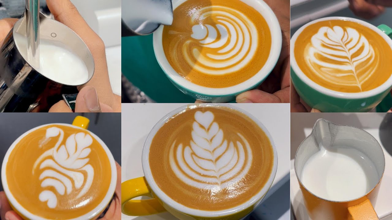 How to Perfect Latte Art Designs | Step-by-Step Guide to Beginner Baristas | Latte Art Tutorial ...