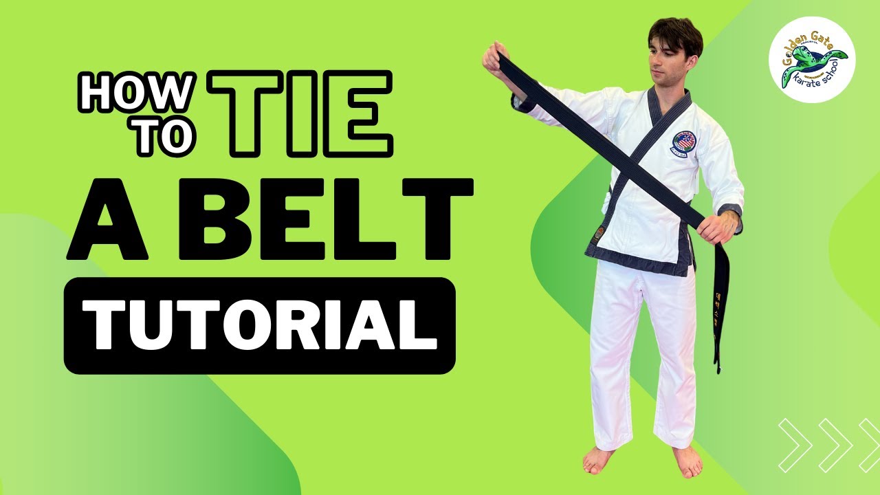 How to tie a belt (Tang Soo Do) - YouTube