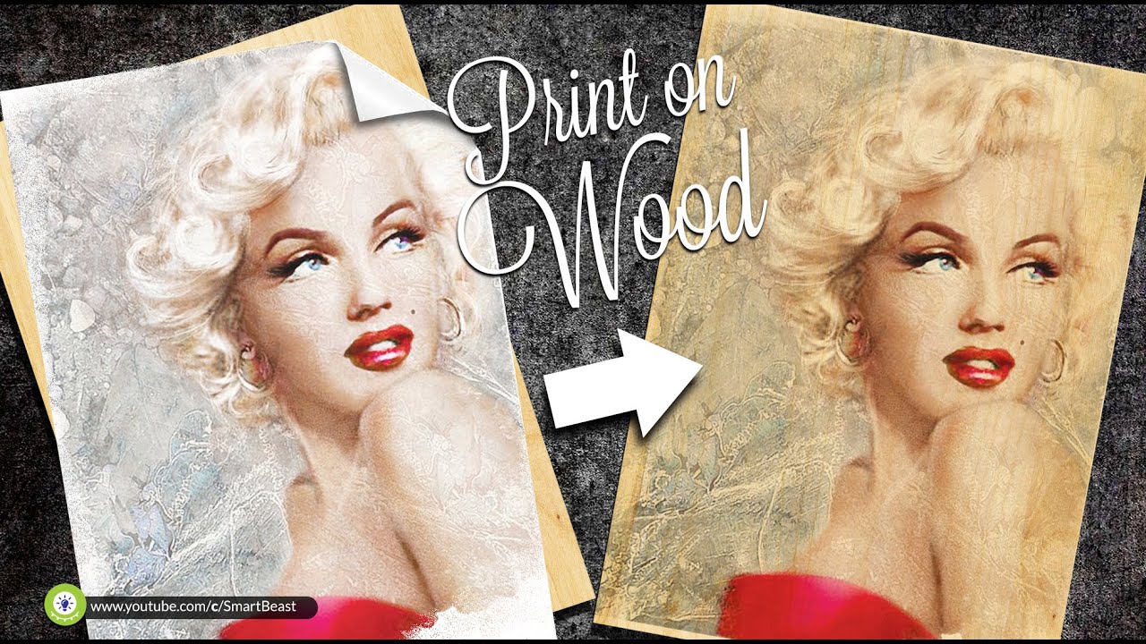 Print on wood - simple method [DIY] - YouTube
