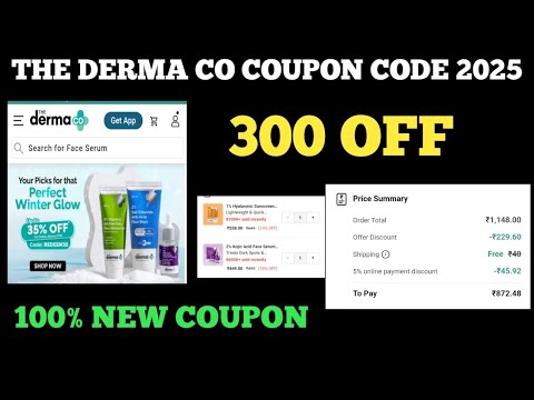 the derma co coupon code 2025 || derma co discount code - YouTube
