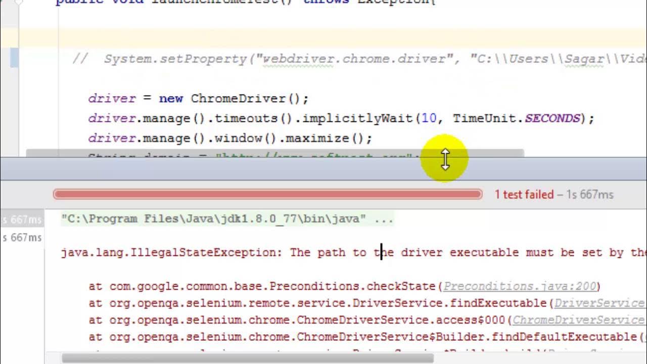 The path to the driver executable must be set in Selenium - YouTube