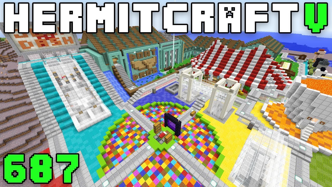 Hermitcraft V 687 Jump N Dash With Rendog! - YouTube