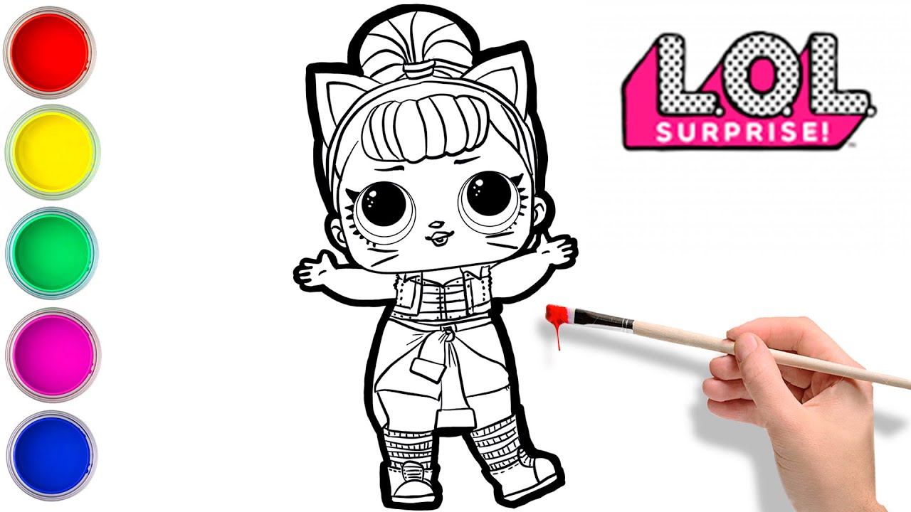 Drawing and Coloring LOL Surprise Doll with Vibrant Colors / for Kids ...