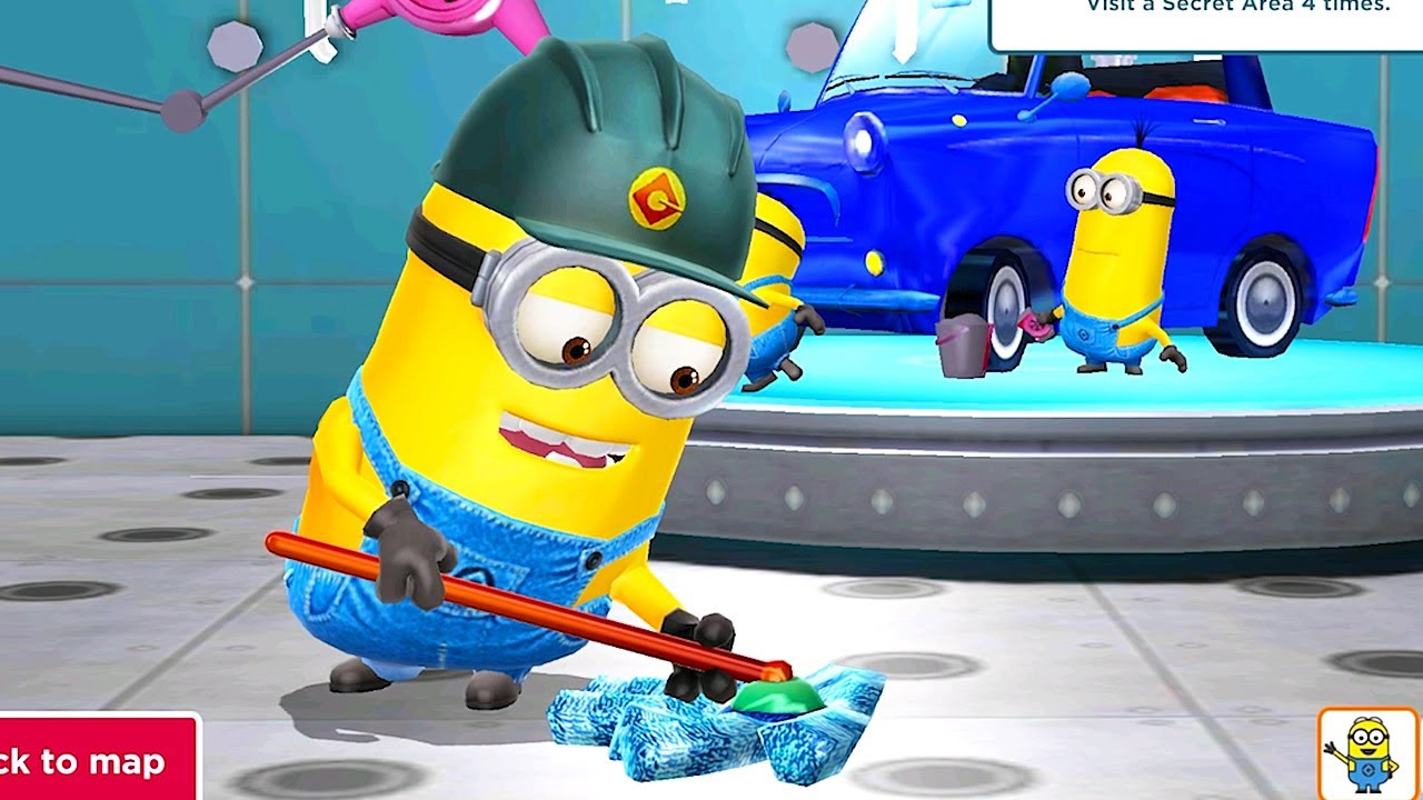 Worker minion visited 8 secret areas in AVL map with submarine mini ...