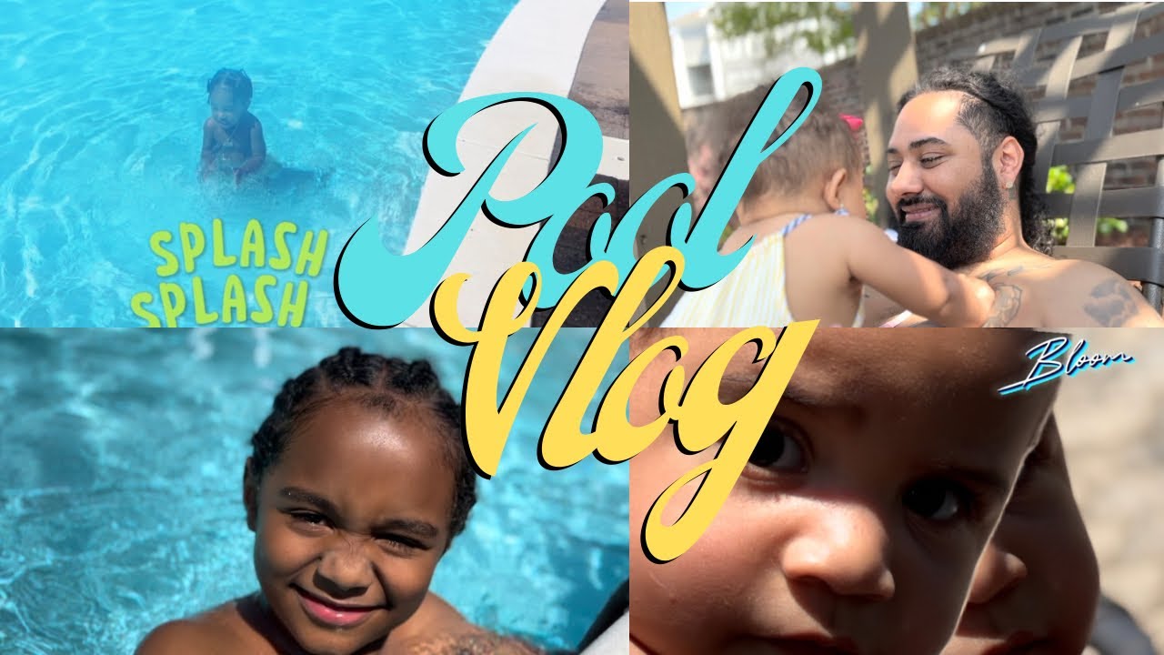Mei’lee and Jonah’s fun family day at the pool - YouTube