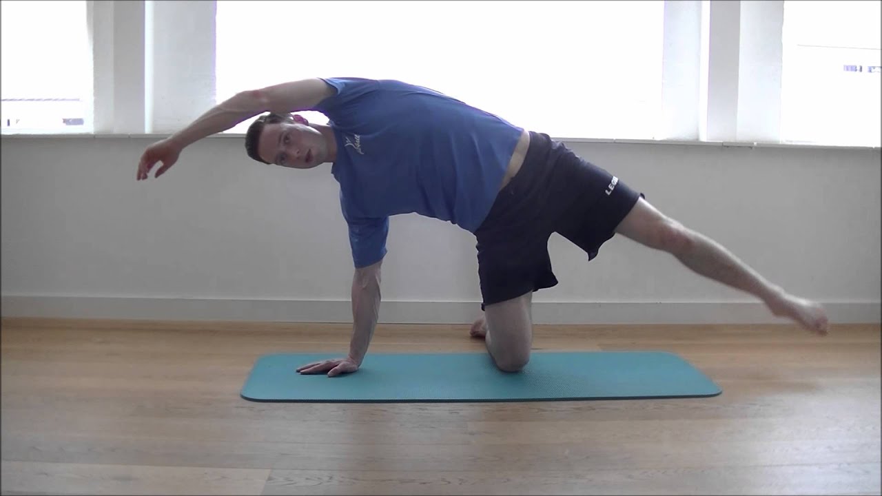 BilspierOefeningen; ;Taille Stretch + Leg Raise - YouTube