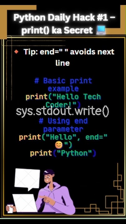 Day 1: print() Function in Python Explained 😮 | #PythonShorts #techcoder #coding #programming ...