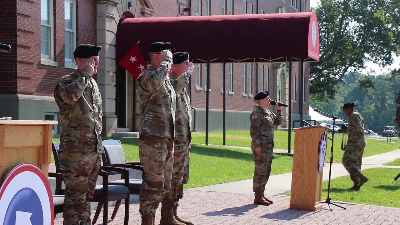 1st Theater Sustainment Command Change Of Command ceremony - YouTube