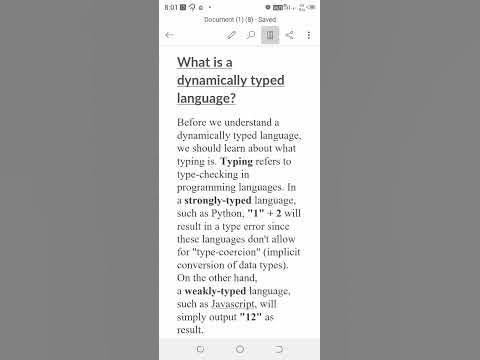 what is dynamic typed language - YouTube