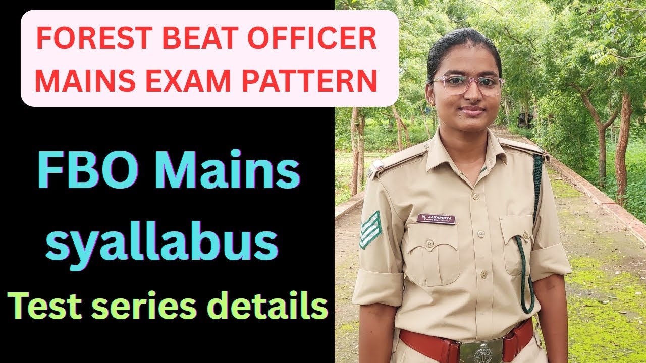 FBO mains exam pattern & syllabus #fbo #exampattern #syllabus # ...