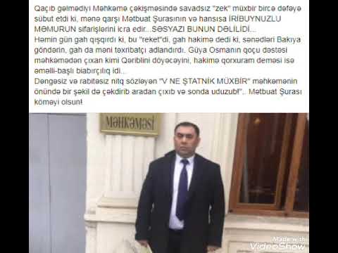 Müxbir Məhəmmədəlinin Göygöl Məhkəməsində RƏZİL çıxışı - \
