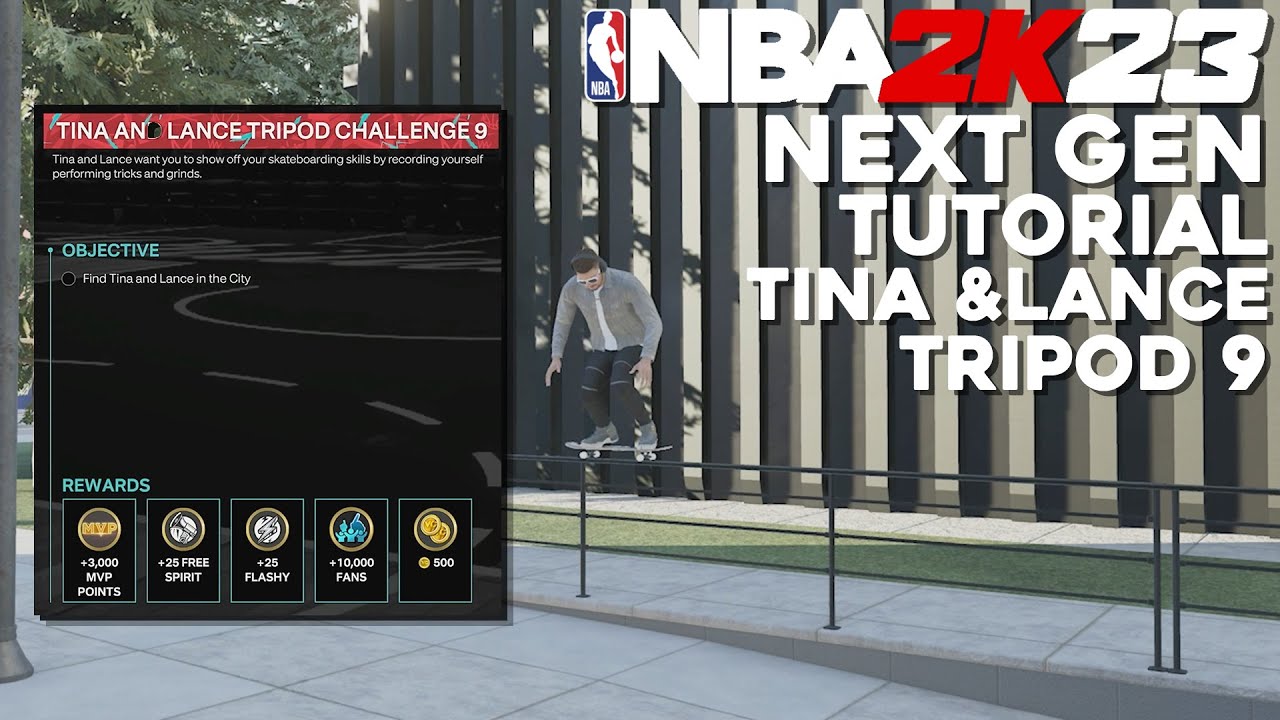 How to do Tina and Lance Tripod Challenge 9 in NBA 2K23 | NBA 2K23 Next ...