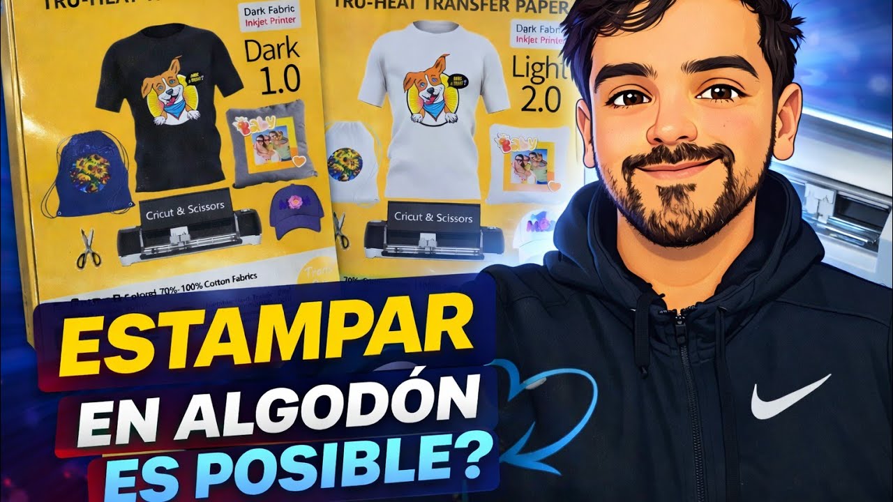 Cómo Sublimar en Algodón con Transfer Paper Blanco y Negro (Guía ...
