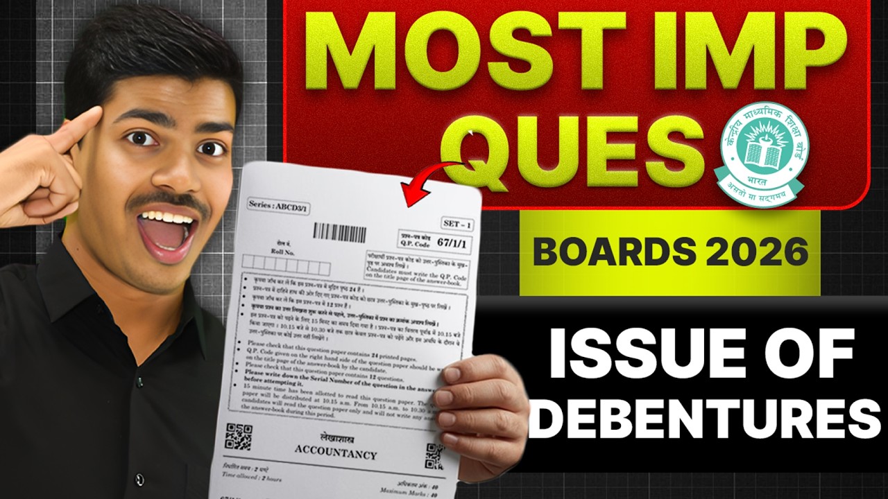 ISSUE OF DEBENTURES | Most Important Questions for Class 12 Accounts ...