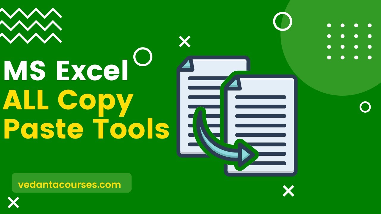 E1.5 Copy and Paste I using Multiple Tools in MS Excel - YouTube